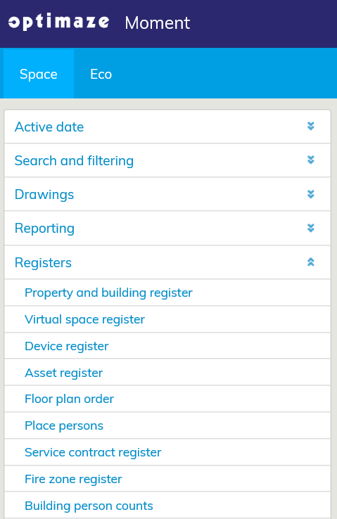 Registers - EG Optimaze Docs - Confluence EG A/S